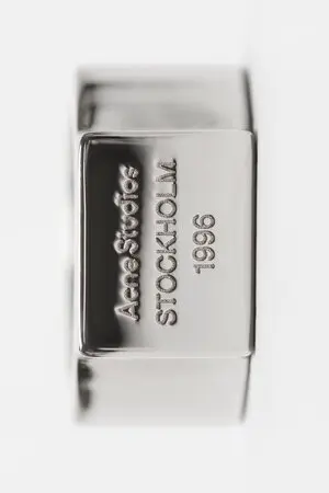 Acne Studios Logo Engraved Signet Ring