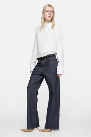 Acne Studios Regular Fit Wide Leg Jeans