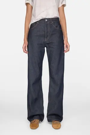 Acne Studios Regular Fit Wide Leg Jeans