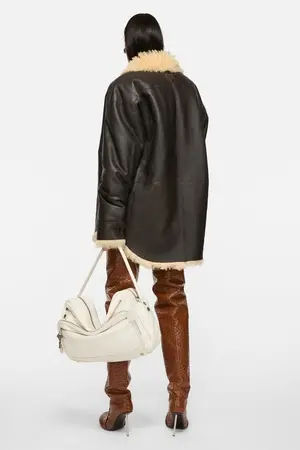 Acne Studios Shearling-lined Leather Shirt Jacket