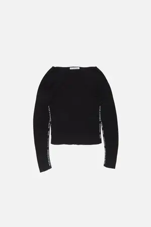 Acne Studios Logo Tape Knit Jumper