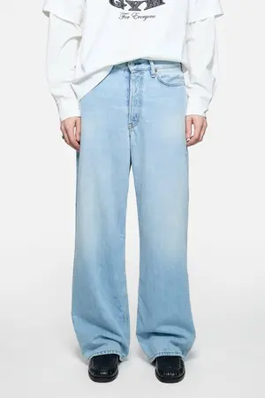 Acne Studios 1981 Loose Fit Jeans - Light Blue