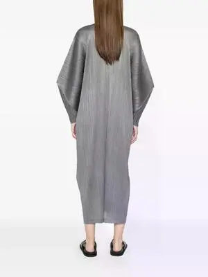 Issey Miyake Skyline Buttoned Pleated Coat