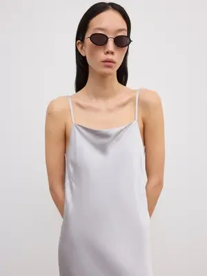 HOUSE OF DAGMAR Camisole Midi Dress - Silver