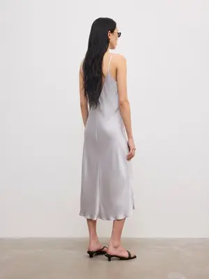 HOUSE OF DAGMAR Camisole Midi Dress - Silver