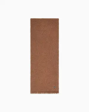 Giorgio Armani Neve Scarf In Cashmere And Silk - Camel