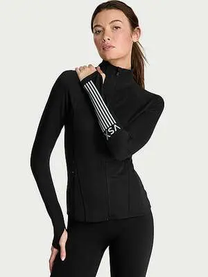 Victoria's Secret Vsx Elevate™ Full-zip Jacket - Black