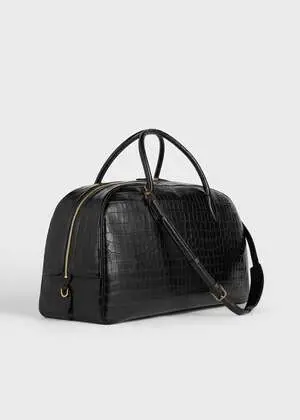 TOTEME Croco-embossed Traveler Bag