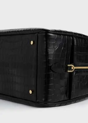 TOTEME Croco-embossed Traveler Bag