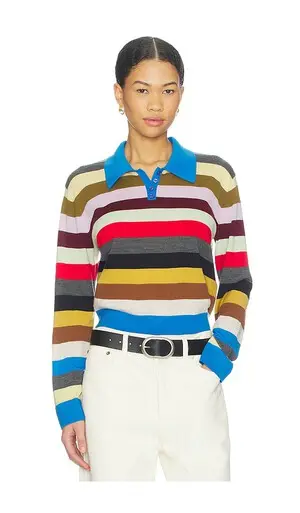 LESET James Polo In Blue,brown