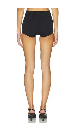 LOVERS AND FRIENDS Lanney Knit Mini Short - Black