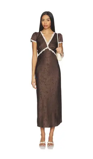 Heartloom Kerry Dress In Brown - Coco
