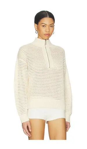 Sanctuary Open Knit 1/2 Zip Sweater