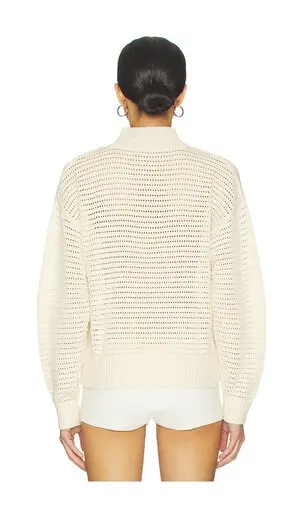Sanctuary Open Knit 1/2 Zip Sweater