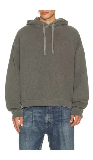 AGOLDE Salford Hoodie In Charcoal - Strand