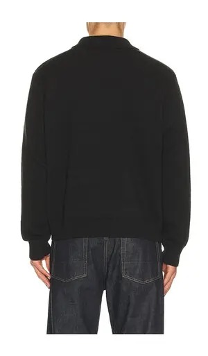 Obey Matt Zip Up Sweater In Black