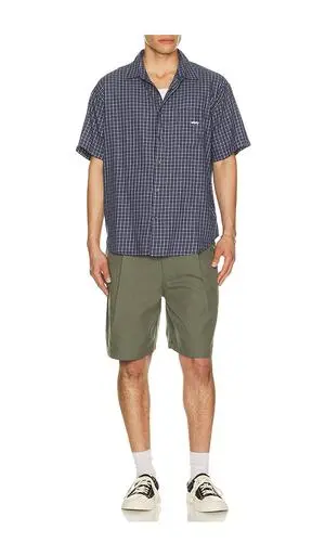 Obey Dean Pleated Short In Green