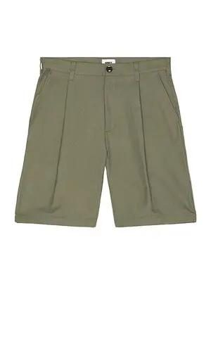 Obey Dean Pleated Short In Green