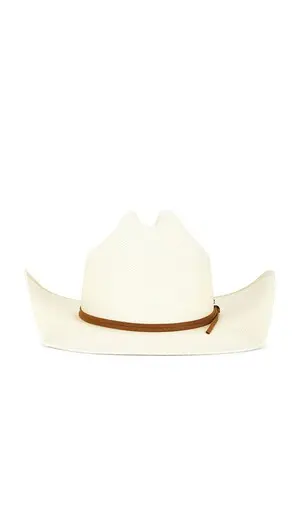 Brixton Laredo Straw Cowboy Hat In Cream - Bone