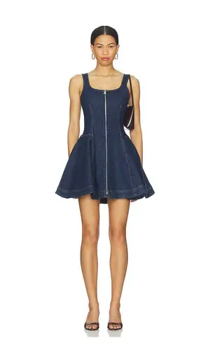 Zip Up Denim Dresses