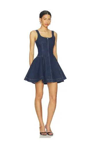 Simkhai Eleodra Denim Mini Dress