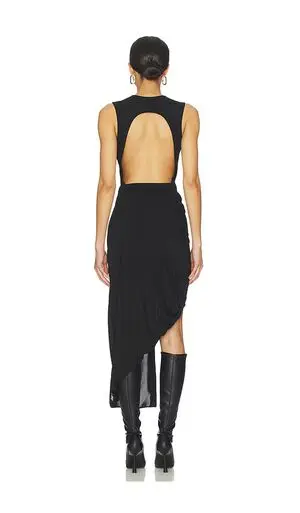 Helmut Lang Twist Drape Dress