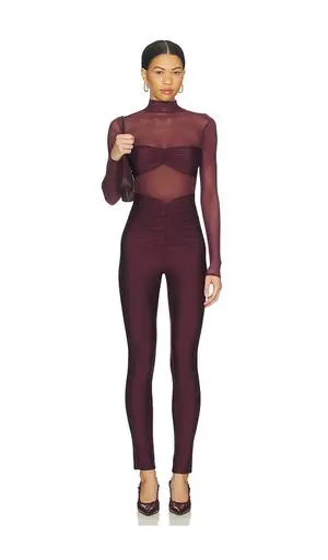 SEROYA Brietta Catsuit In Wine