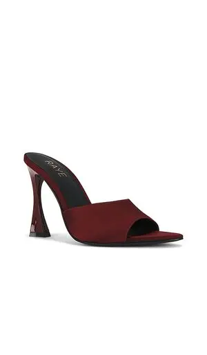 Raye Cristina Sandal - Burgundy Satin