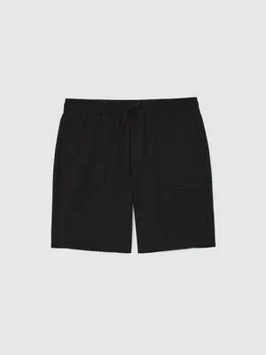 REISS Ascend Technical Drawstring Shorts - Black