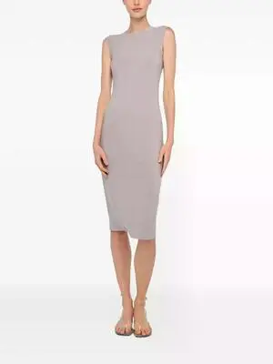 Norma Kamali Midi Sleeveless Dress - Grey