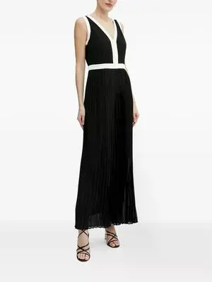 MORGAN V-neck Pleated Jumpsuit
