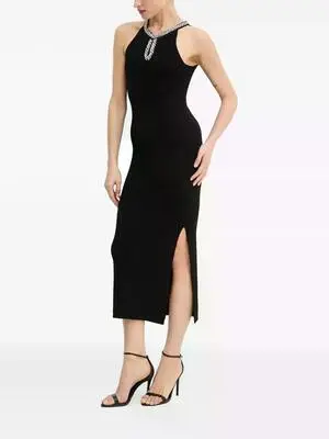 MORGAN Embellished Ribbed Maxi Dress