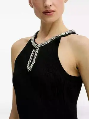 MORGAN Embellished Ribbed Maxi Dress