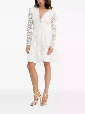 MORGAN Lace V-neck Mini Dress