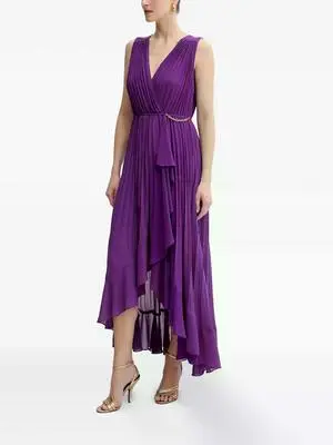 MORGAN Pleated Chain Maxi Dress