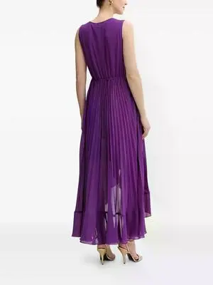 MORGAN Pleated Chain Maxi Dress