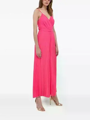 MORGAN Belted Pleated Jumpsuit