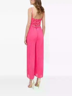 MORGAN Belted Pleated Jumpsuit