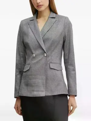 MORGAN Double-breasted Check Blazer