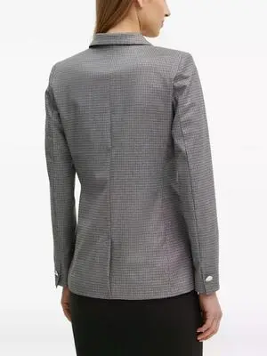 MORGAN Double-breasted Check Blazer