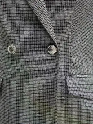 MORGAN Double-breasted Check Blazer