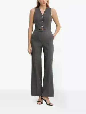 MORGAN Pinstripe Buttoned Jumpsuit