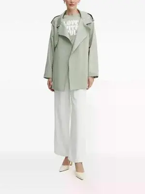 MORGAN Belted High-neck Coat