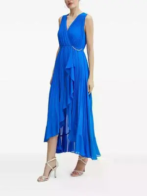 MORGAN Pleated Chain Midi Dress