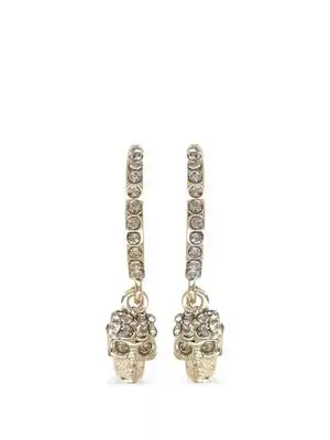 Alexander McQueen Skull Embellished Earrings - Gold