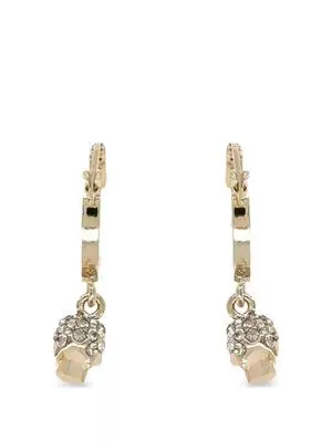 Alexander McQueen Skull Embellished Hoop Earrings