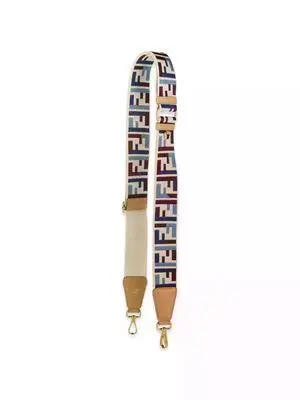 Fendi Logo-pattern Shoulder Strap - Neutrals