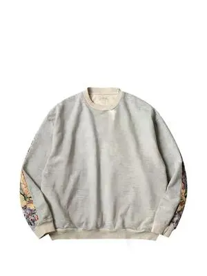 Kapital Floral Quilted Sweatshirt - Grey