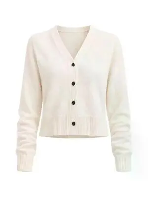 PATRICK ASSARAF Button V-neck Knitwear - Neutrals