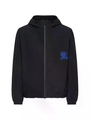 Burberry Logo-embroidered Hooded Jacket